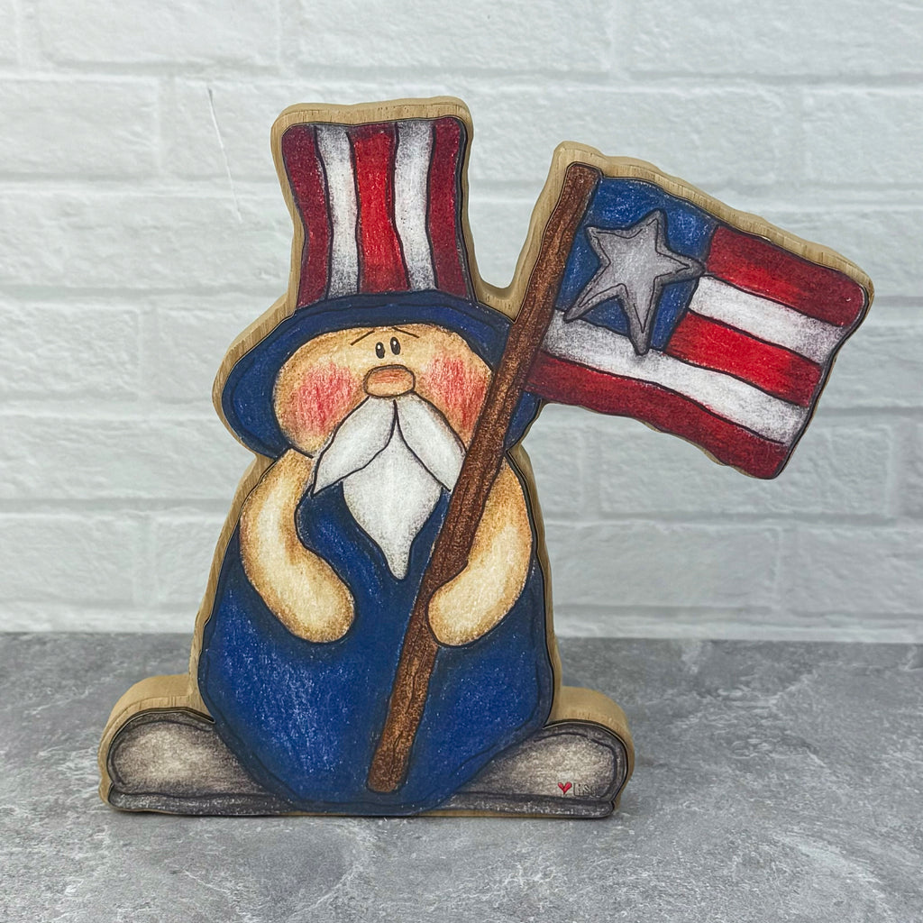 Large Uncle Sam Doodle Sitter – Honey and Me Collective