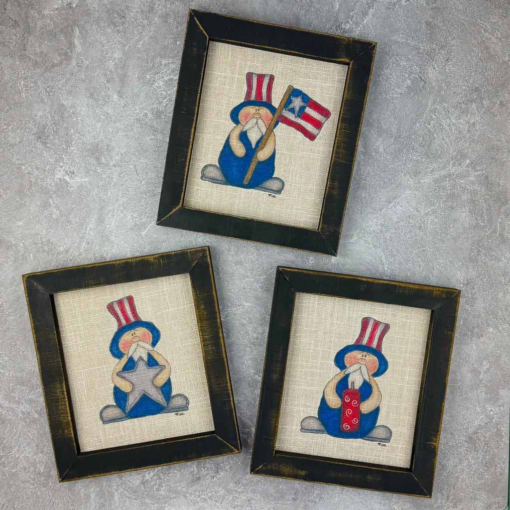 Small Uncle Sam Doodle Frame (Sold Separately) – Honey and Me Collective