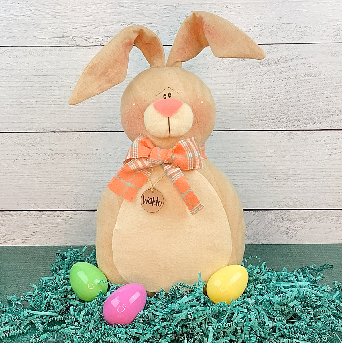 Waldo the Wabbit Pillow - Honey and Me Collective